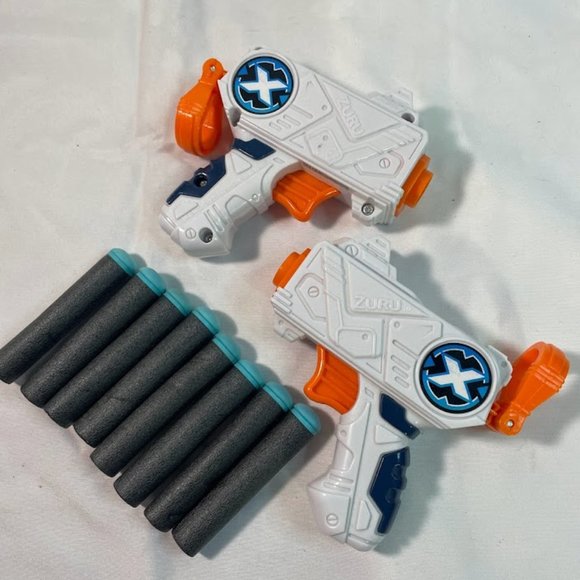 Zuru | Toys | Pair Zuru X Shot Micro Soft Shot Guns And 8 Bullets ...